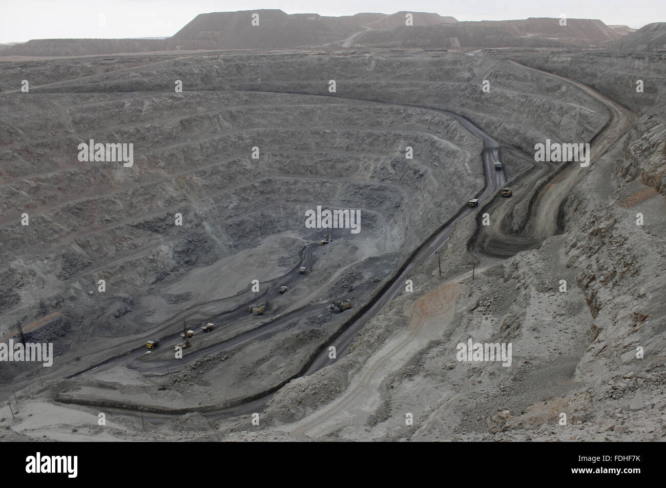 Marcona. 29th Jan, 2016. Photo taken on Jan. 29, 2016 shows the mine ...