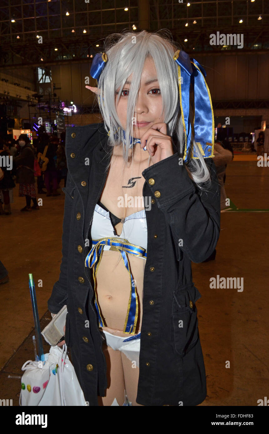 Tokyo, Japan. 31st Jan, 2016. Cosplay Goriu-tan of Shizuoka Japan poses for photo during the ...