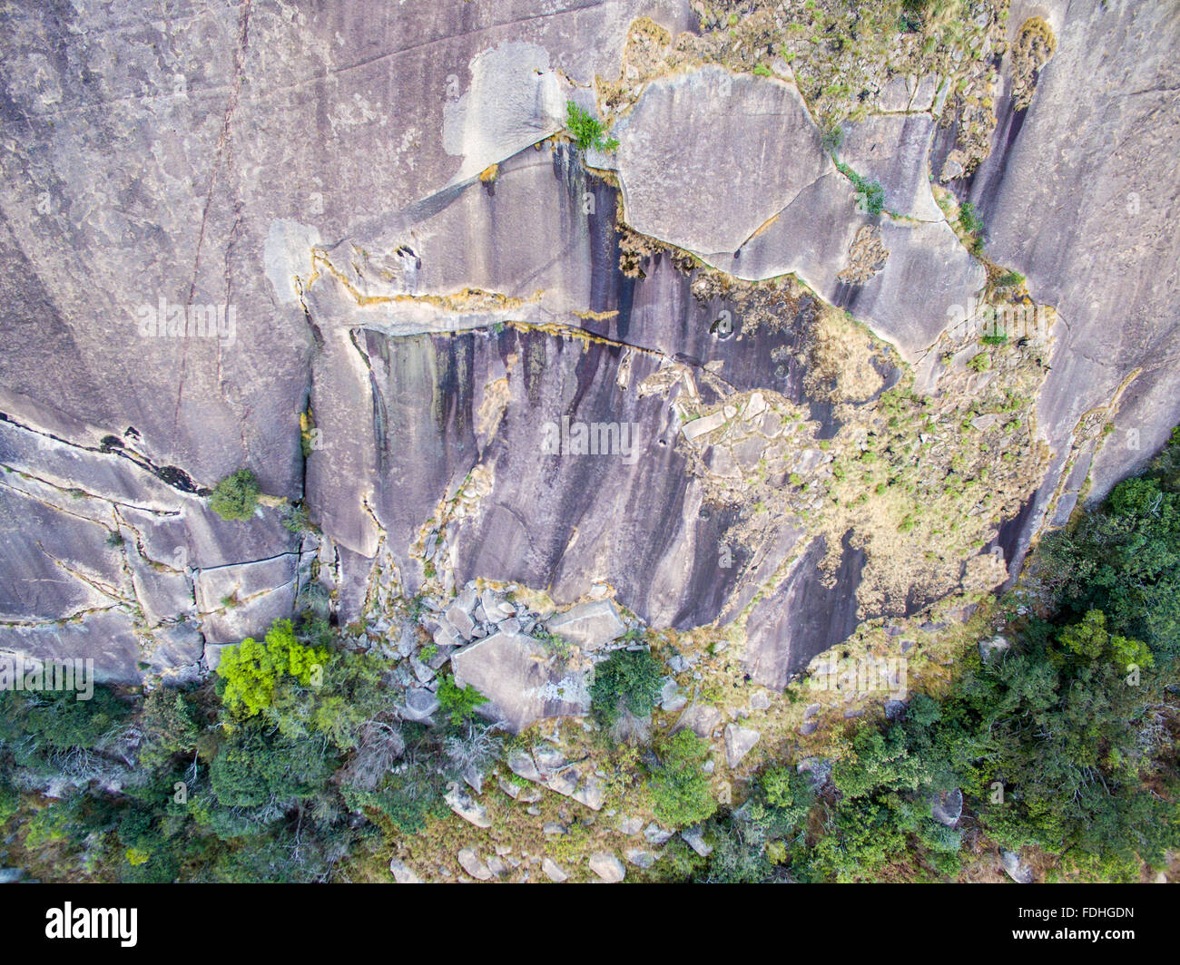 Aerial view of Sibebe Rock in Mbabane in Swaziland, Africa Stock Photo ...