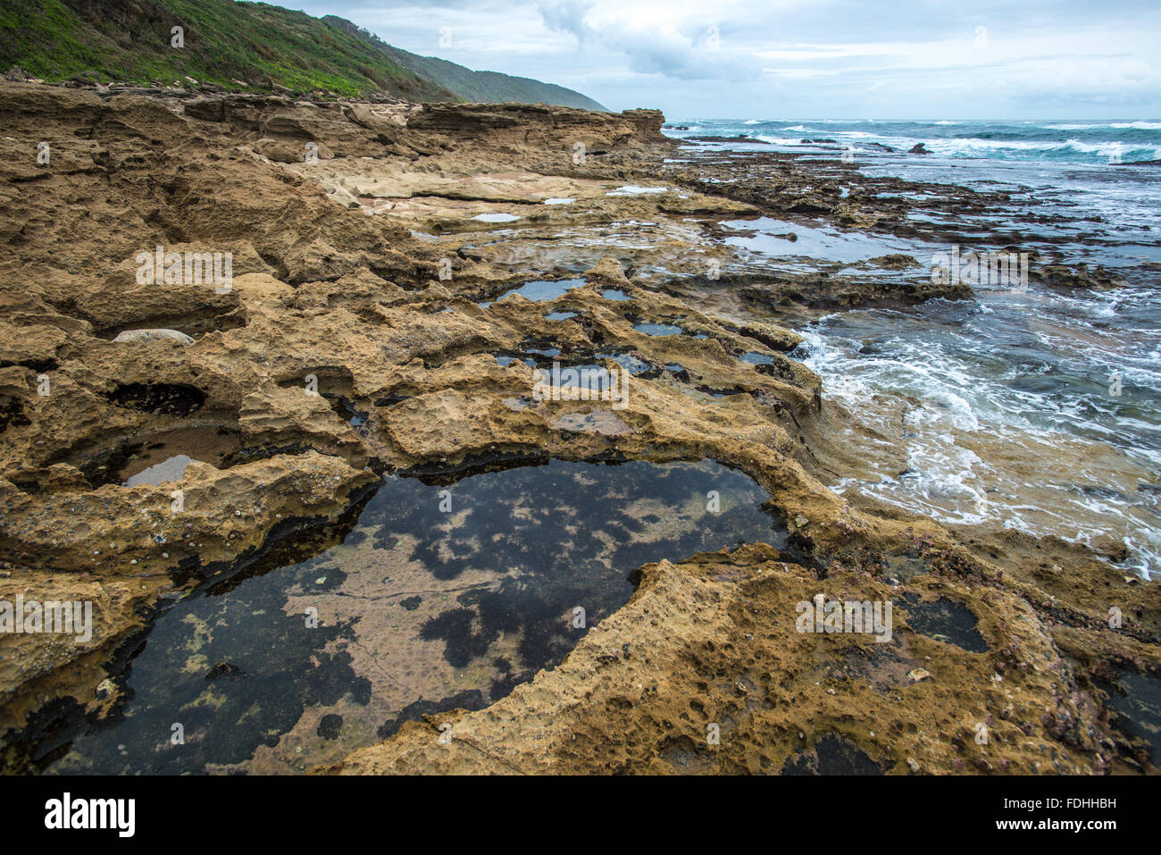 Rocks on the coast of Saint Lucia, Kwazulu-Natal, South Africa ...