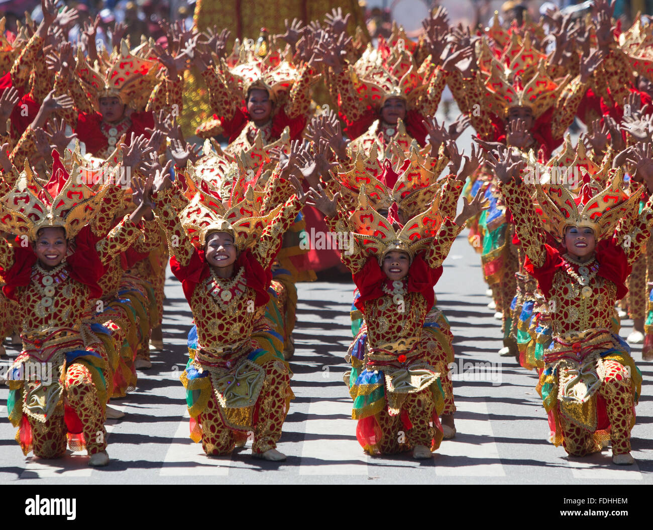 Cebu City,Philippines 17/01/2016.Sinulog Festival,Grande Street Parade ...