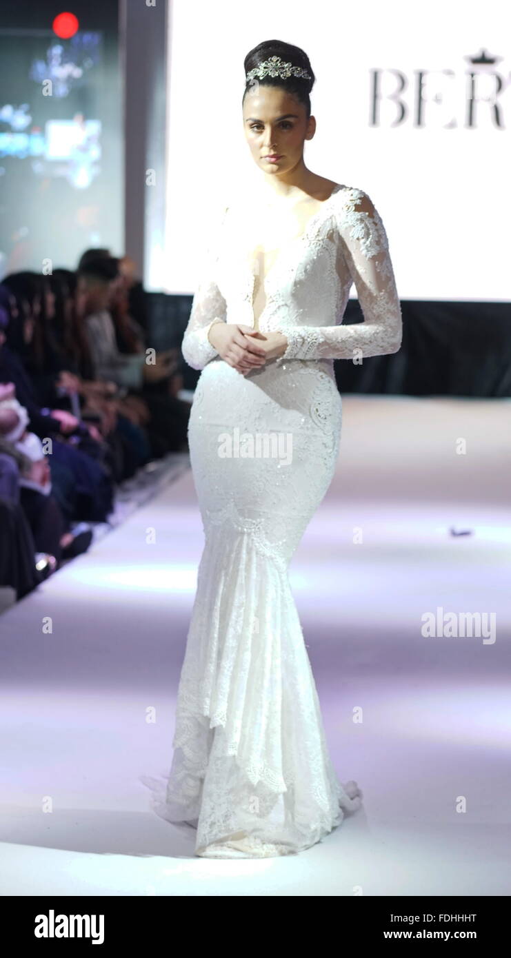 London, UK. 30th January, 2016. Designer Berta it latest Collection at ...