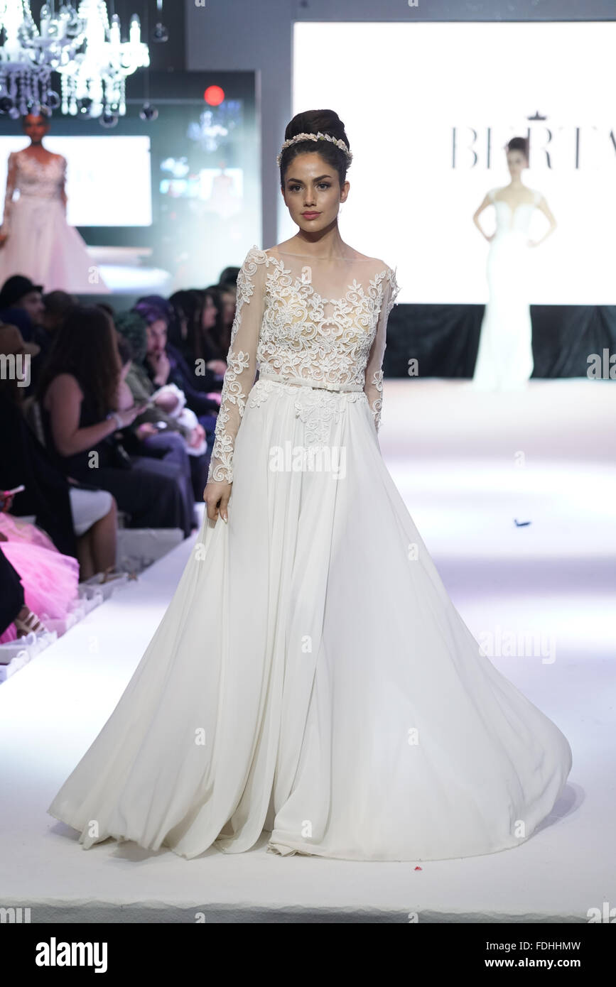 London, UK. 30th January, 2016. Designer Berta it latest Collection at ...