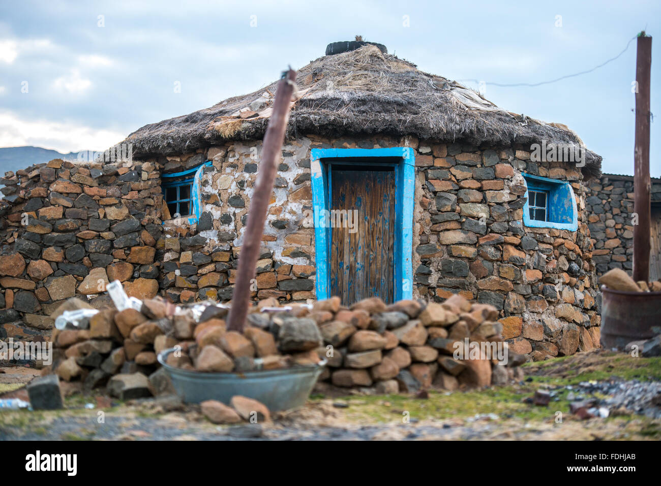 Remote african village in hi-res stock photography and images - Alamy