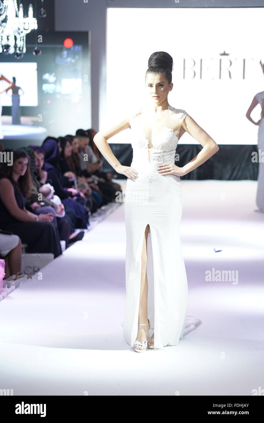 London, UK. 30th January, 2016. Designer Berta it latest Collection at ...