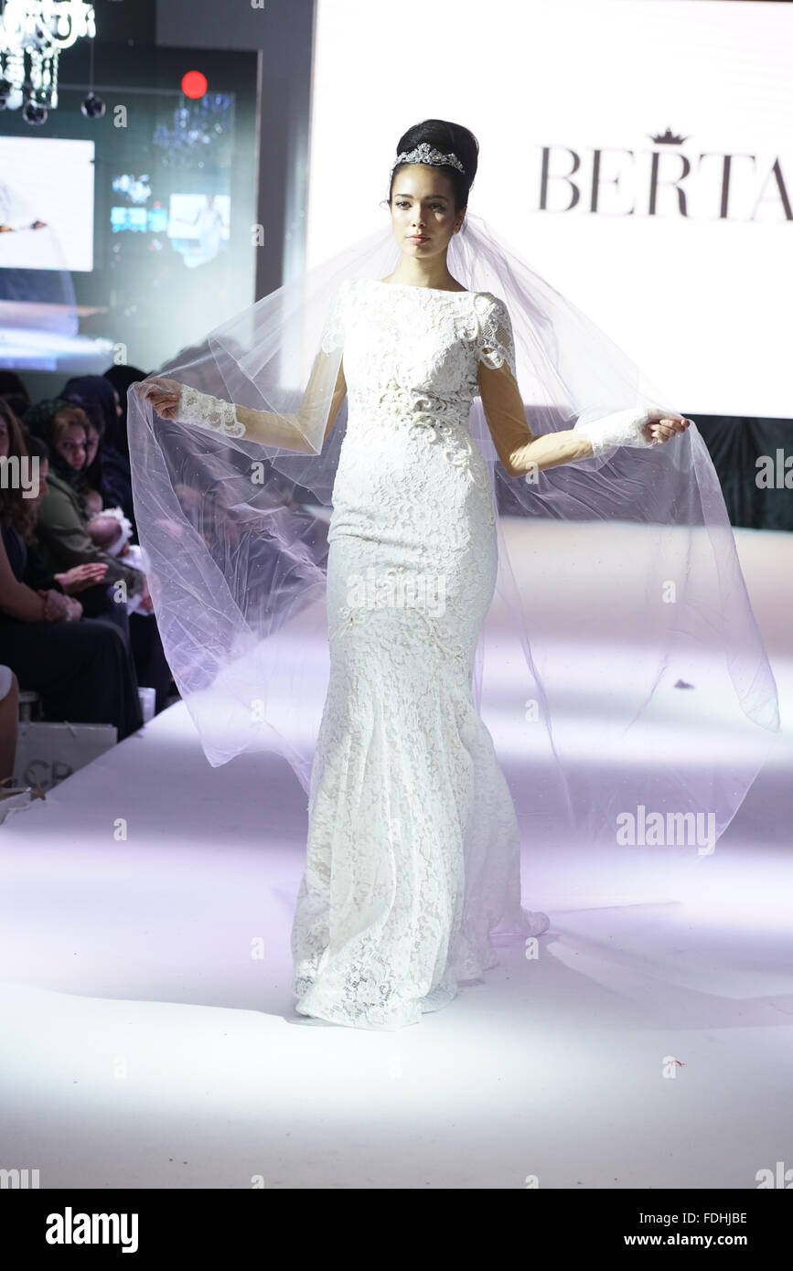 London, UK. 30th January, 2016. Designer Berta it latest Collection at ...