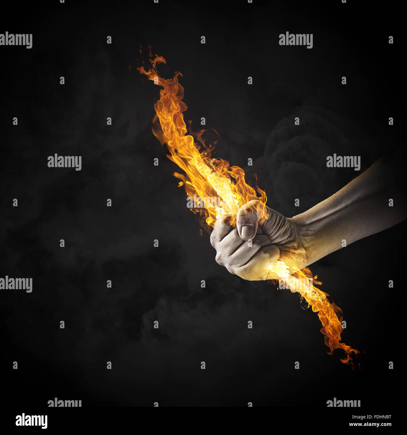Fire flame hand hi-res stock photography and images - Alamy