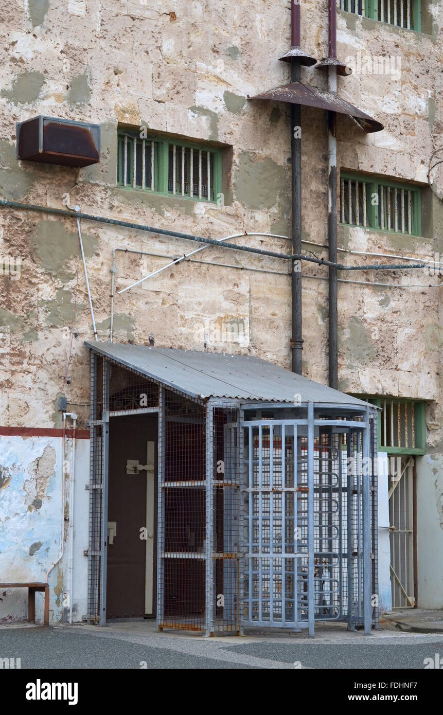 Security entrance to the prison from the yard at Fremantle Prison ...