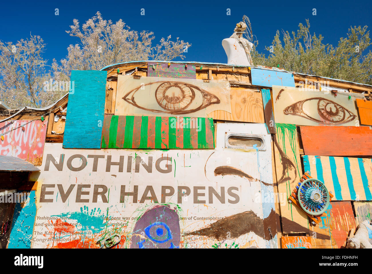 Sculptural art installation made of found objects, in a collection ...