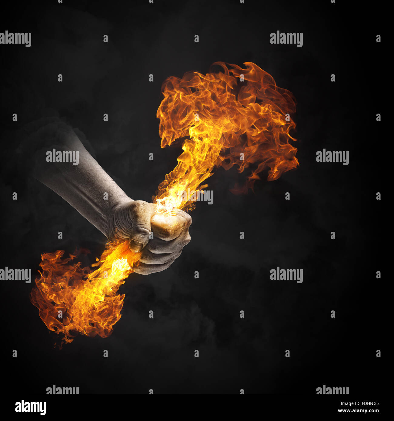 Fire flame hand hi-res stock photography and images - Alamy