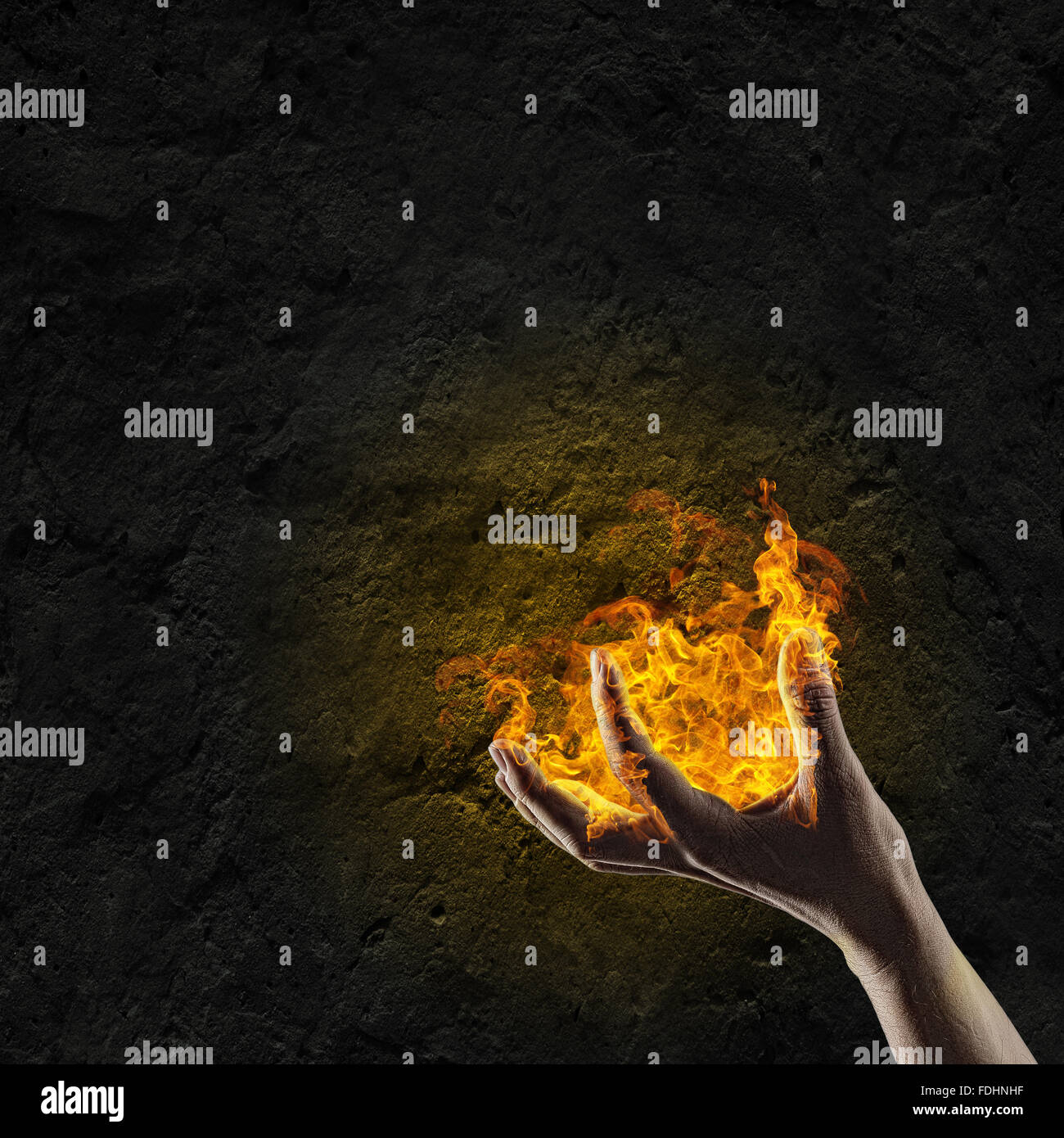 Hand holding fire hi-res stock photography and images - Alamy