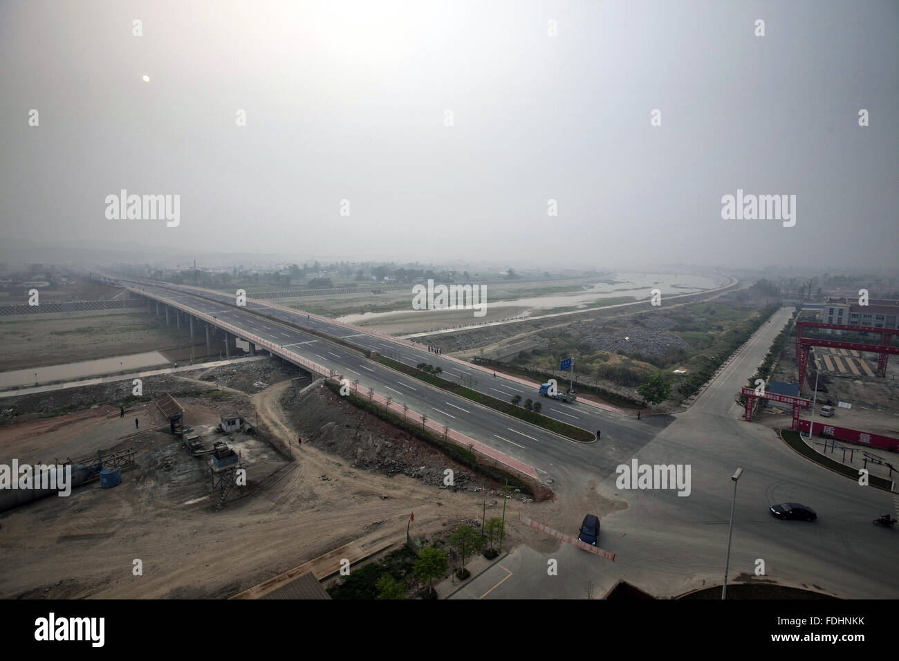 Liao & an avenue An County Mianyang City Sichuan Province China Stock ...