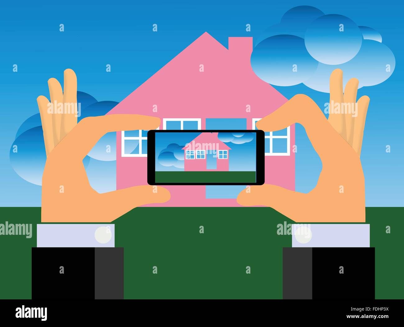 Homeowner house Stock Vector Images - Alamy