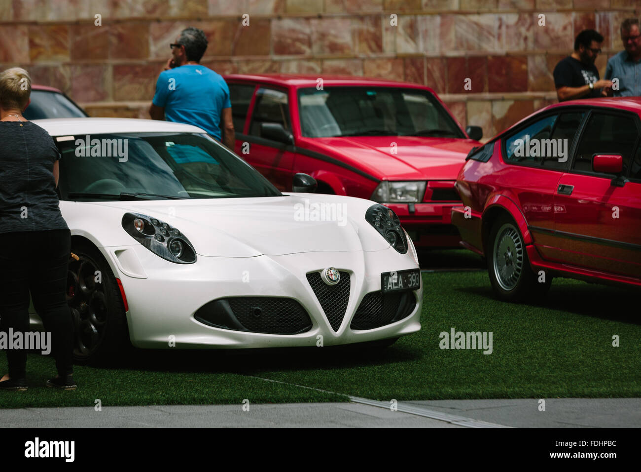 Car enthusiasts display their cars at the Car Club Showcase, Federation ...
