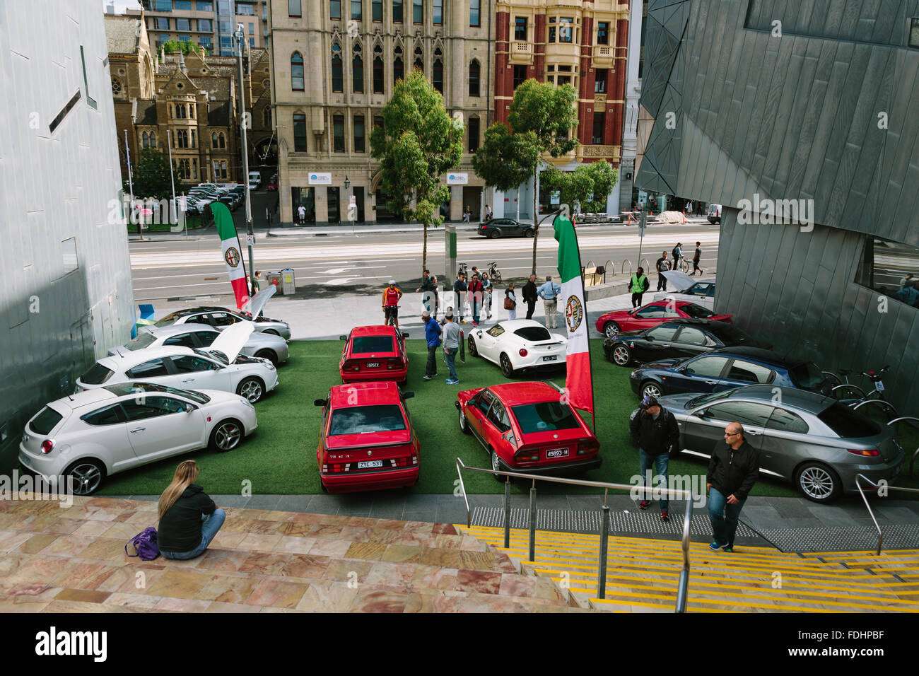 Car enthusiasts display their cars at the Car Club Showcase, Federation ...