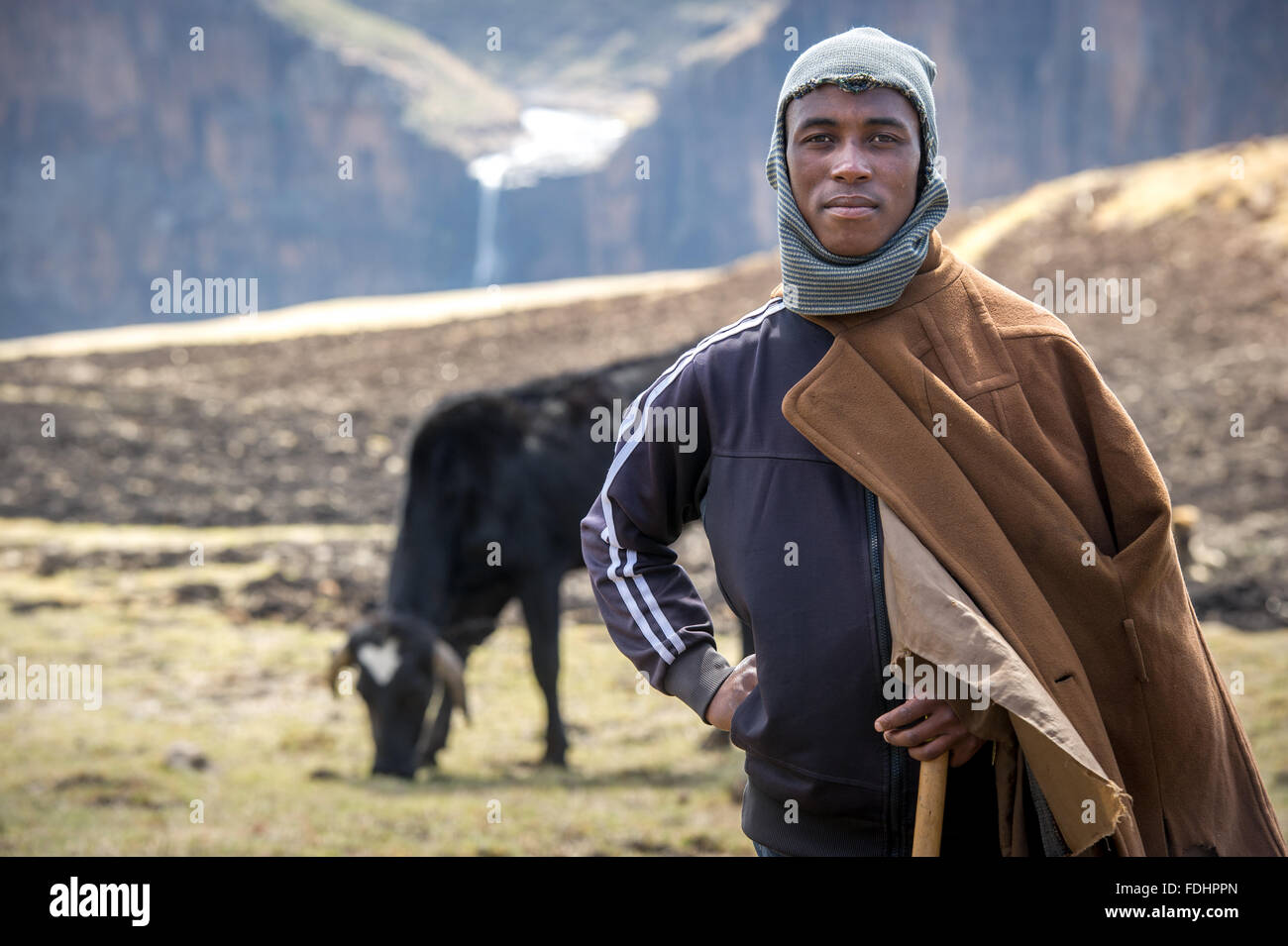 Portrait of a shepherd in lesotho hi-res stock photography and images ...