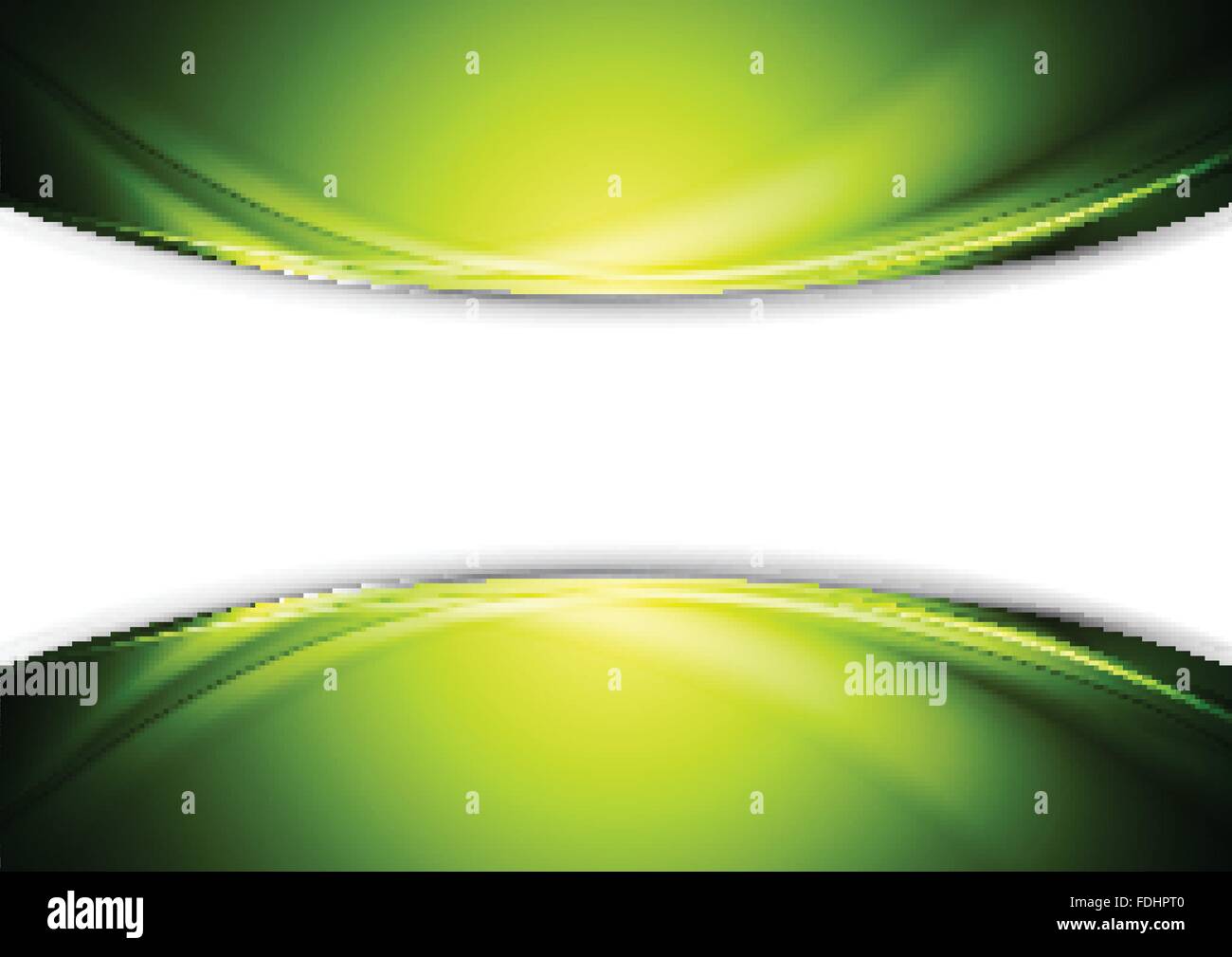 Bright green wavy abstract graphic design. Vector background Stock ...