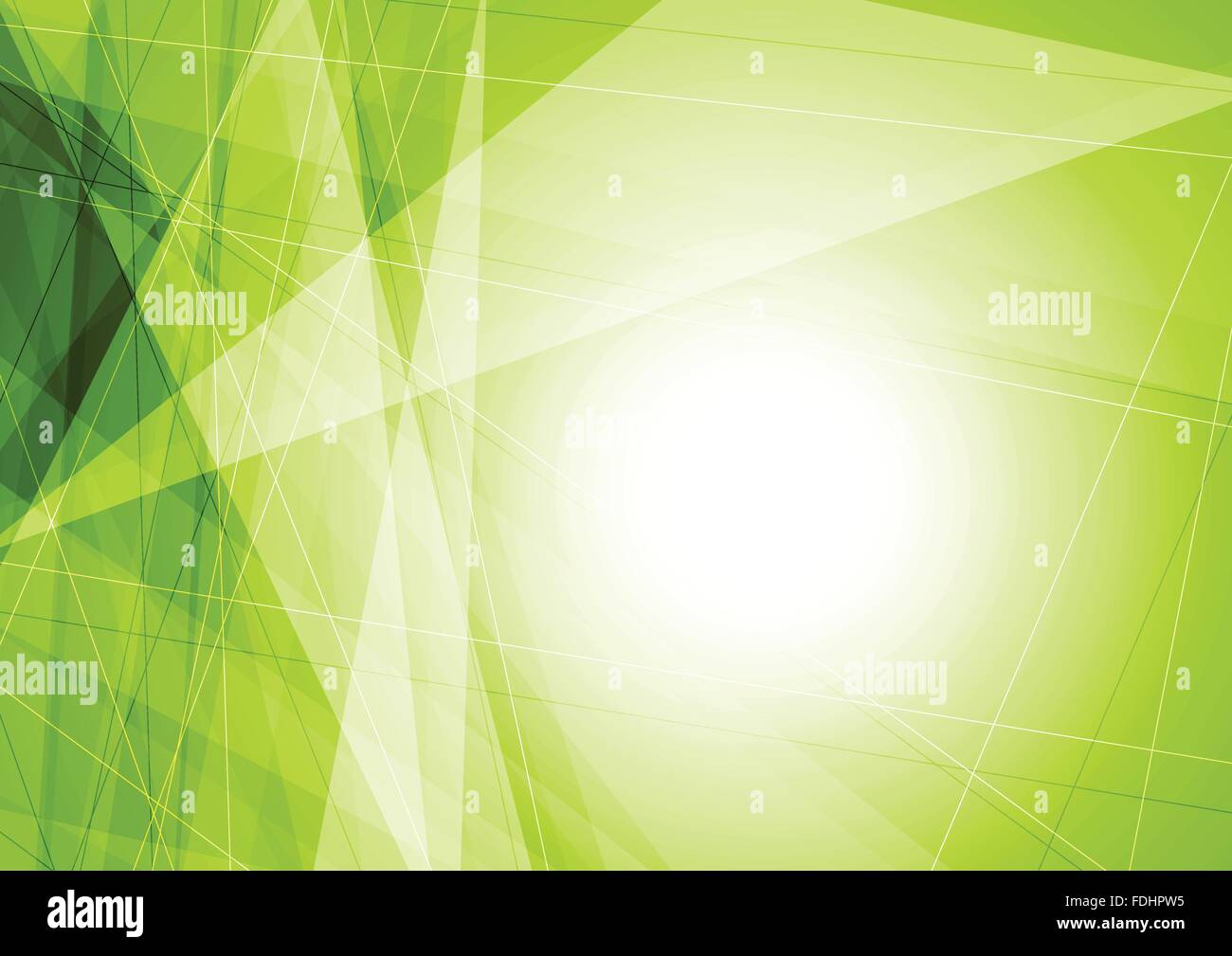 Bright green geometric shapes tech background. Vector graphic design ...