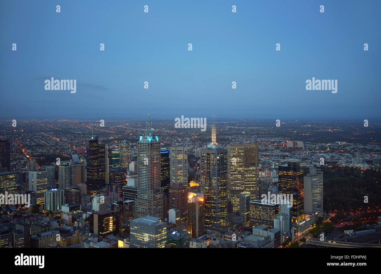Birds eye view melbourne city hi-res stock photography and images - Alamy