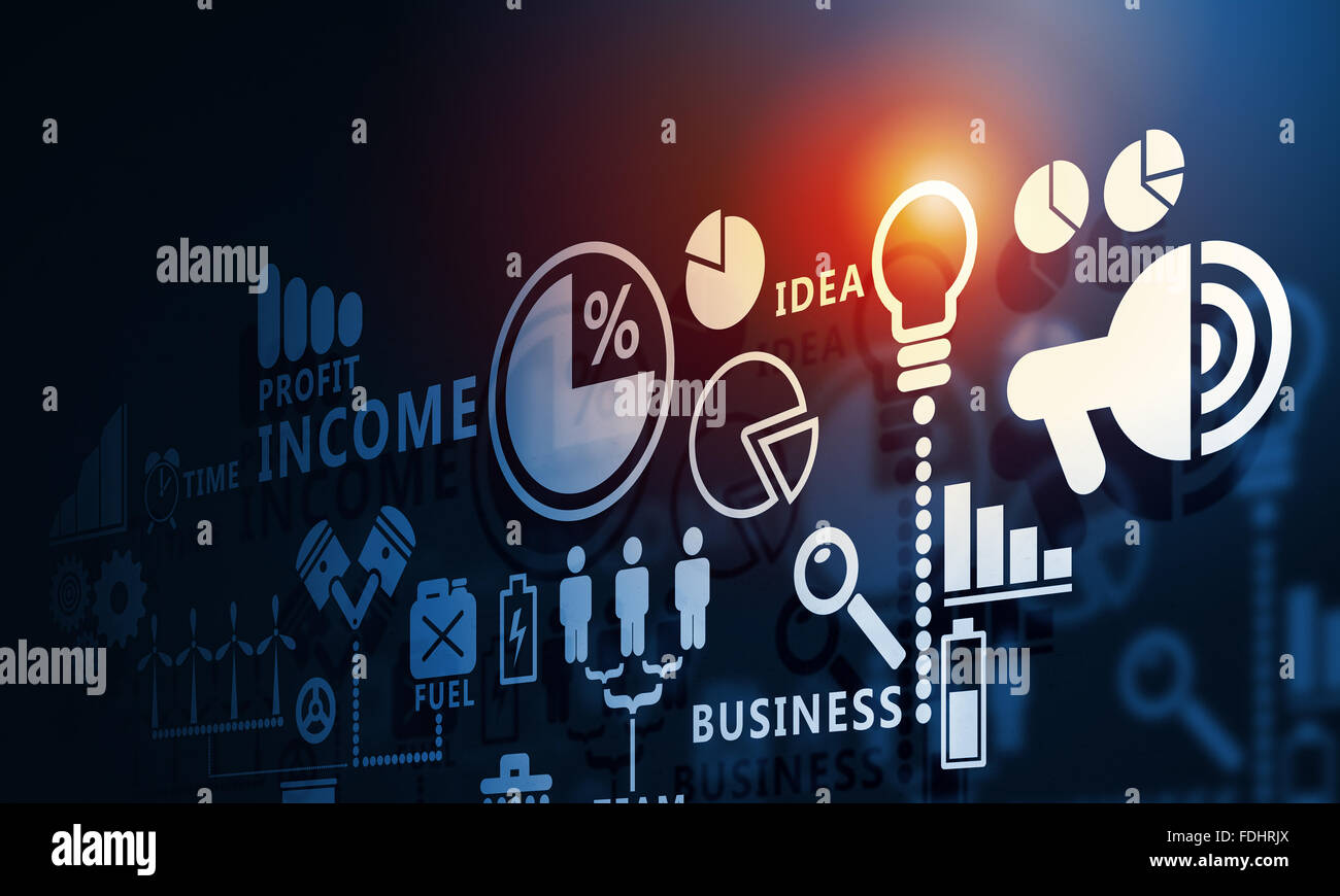 Digital background image with networking connection and strategy ...