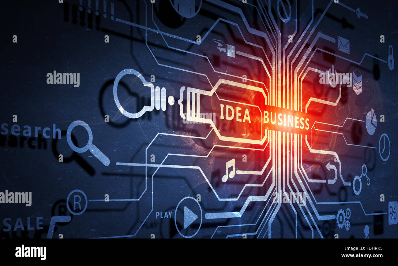 Digital background image with networking connection and strategy ...