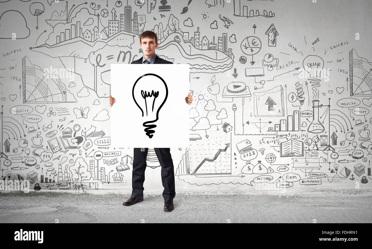 Good idea banner light hi-res stock photography and images - Alamy