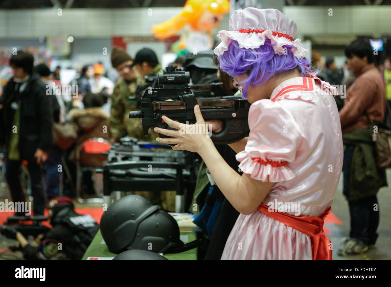 Visitors wearing Cosplay at Tokaigi, a game event hosted by NicoNico ...