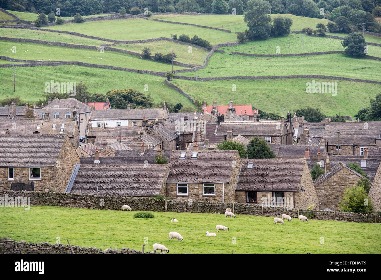 Town of Reeth in Yorkshire, England, UK Stock Photo - Alamy