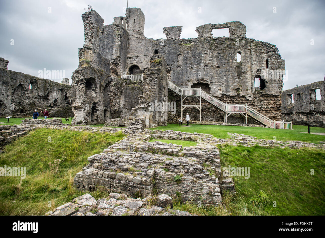 Middleham Castle in Wensleydale in Yorkshire, England, UK Stock Photo ...