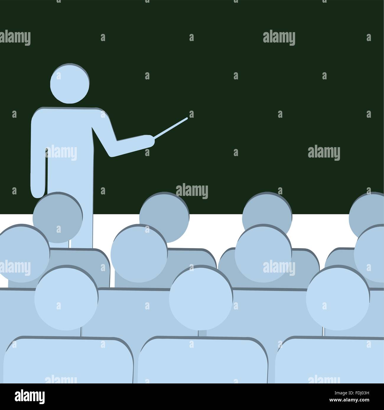 Teacher behind classroom Stock Vector Images - Alamy