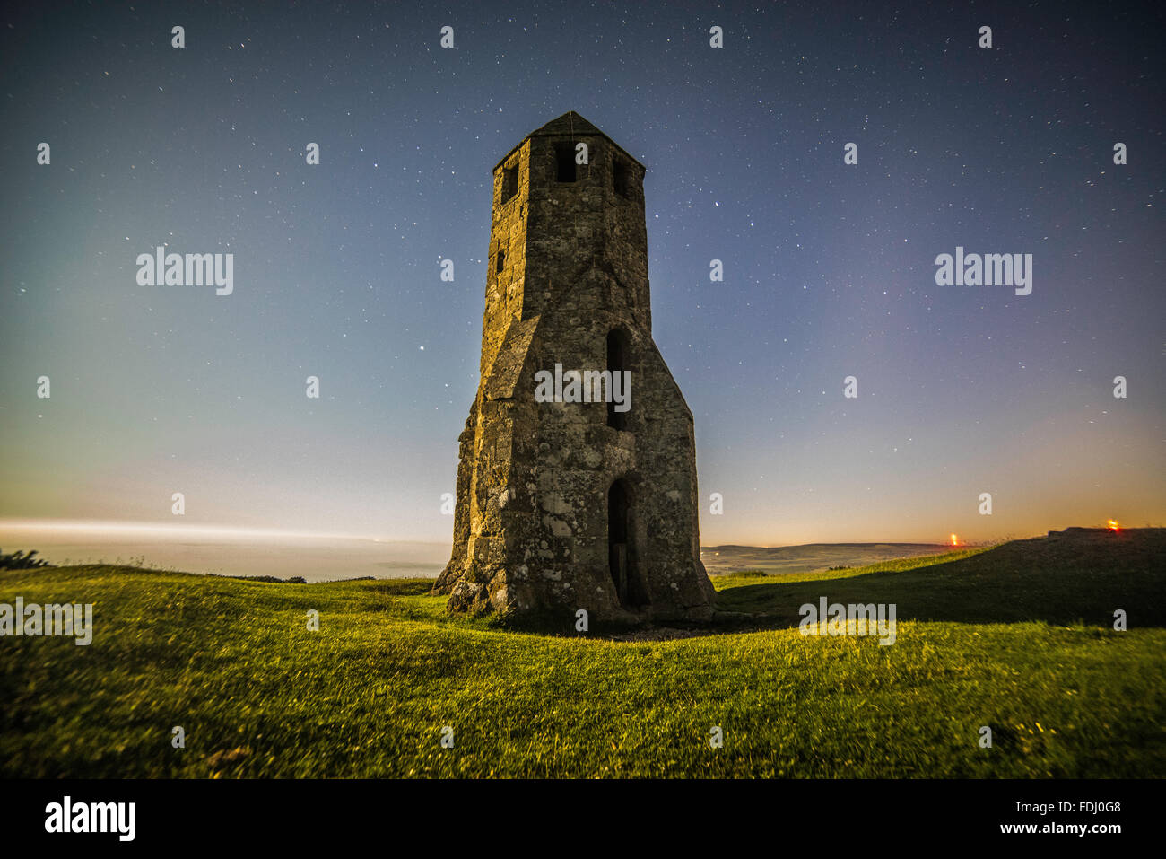 A tall medieval octagonal tower, allegedly a lighthouse, built here in ...