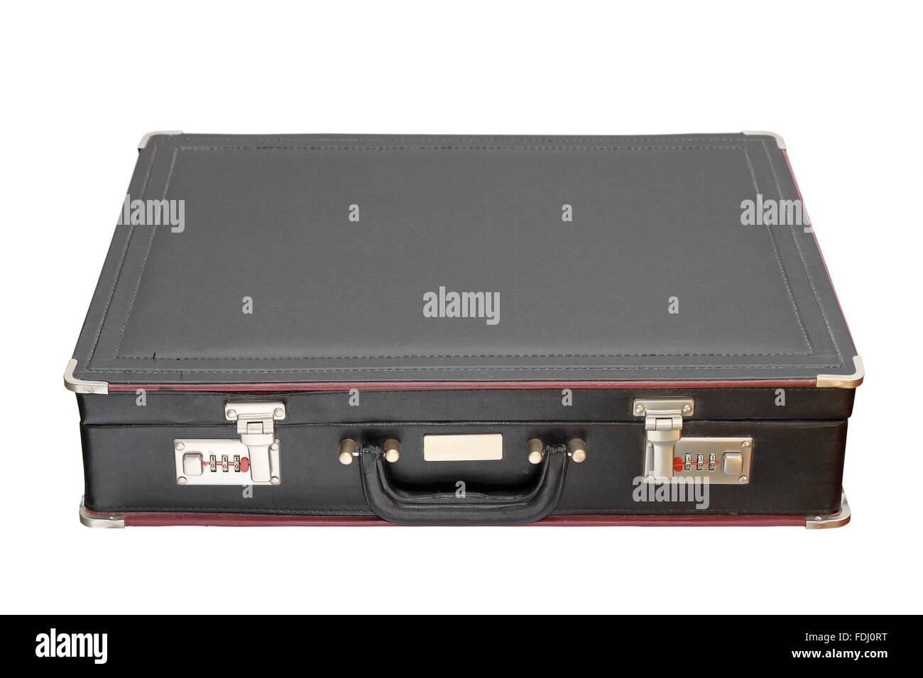 old black briefcase isolated over white background Stock Photo - Alamy