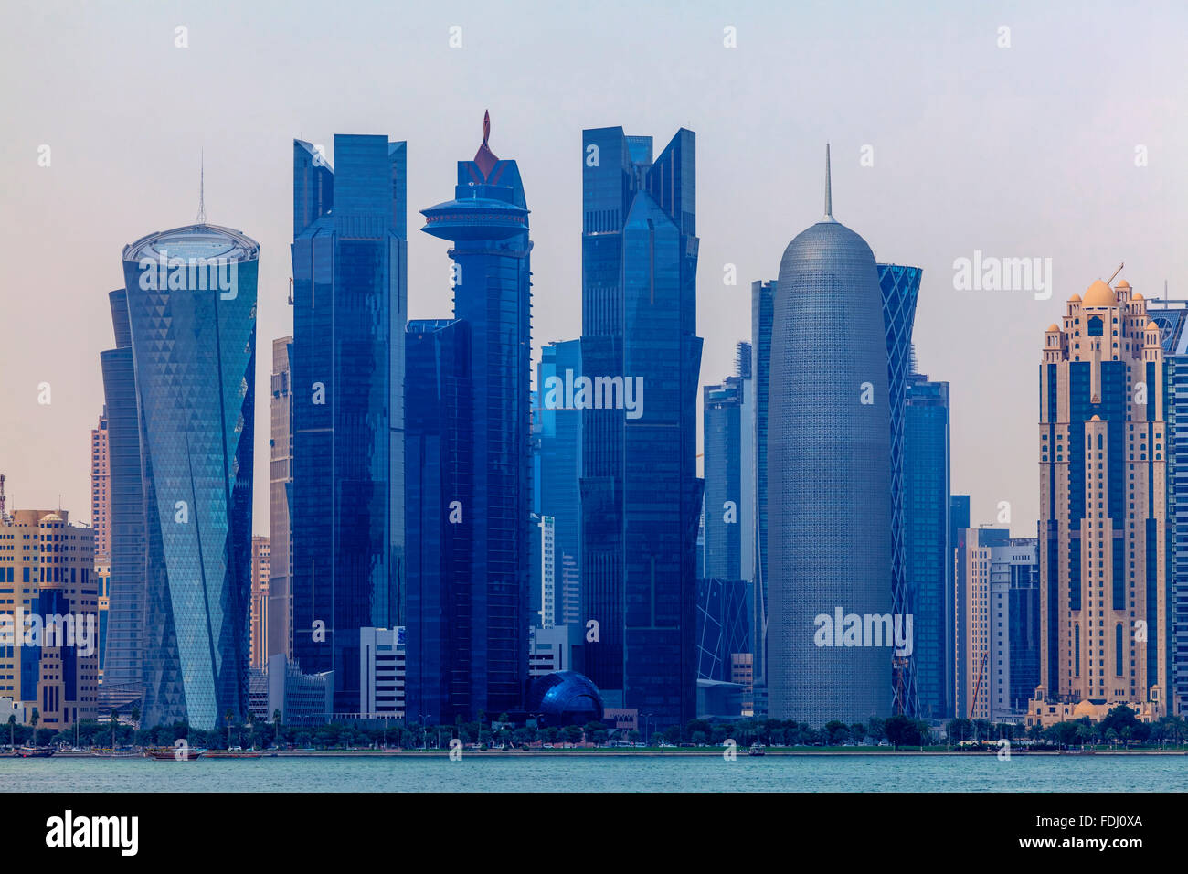 Doha Skyscrapers, Doha, Qatar Stock Photo - Alamy