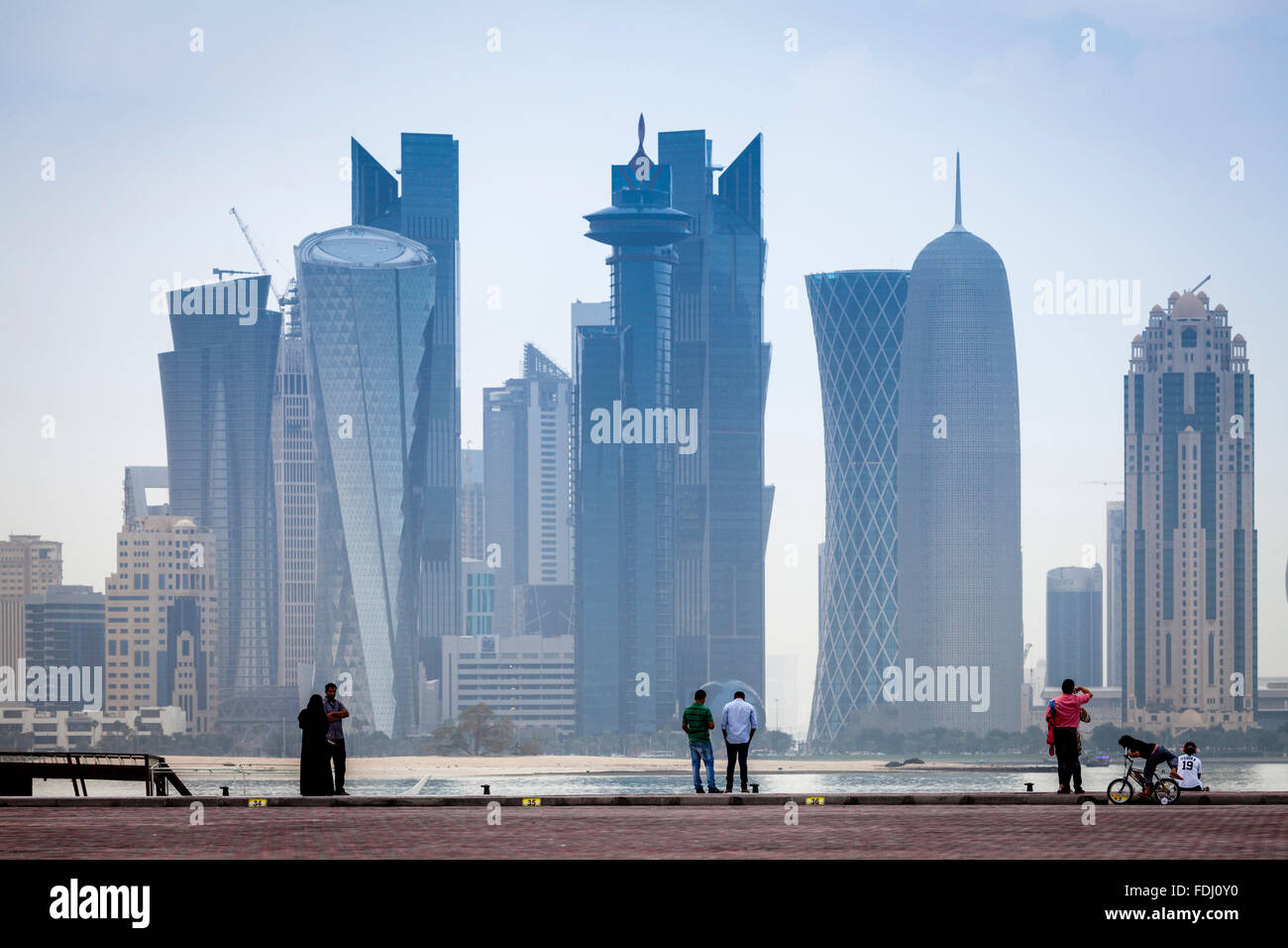 Doha Skyscrapers, Doha, Qatar Stock Photo - Alamy