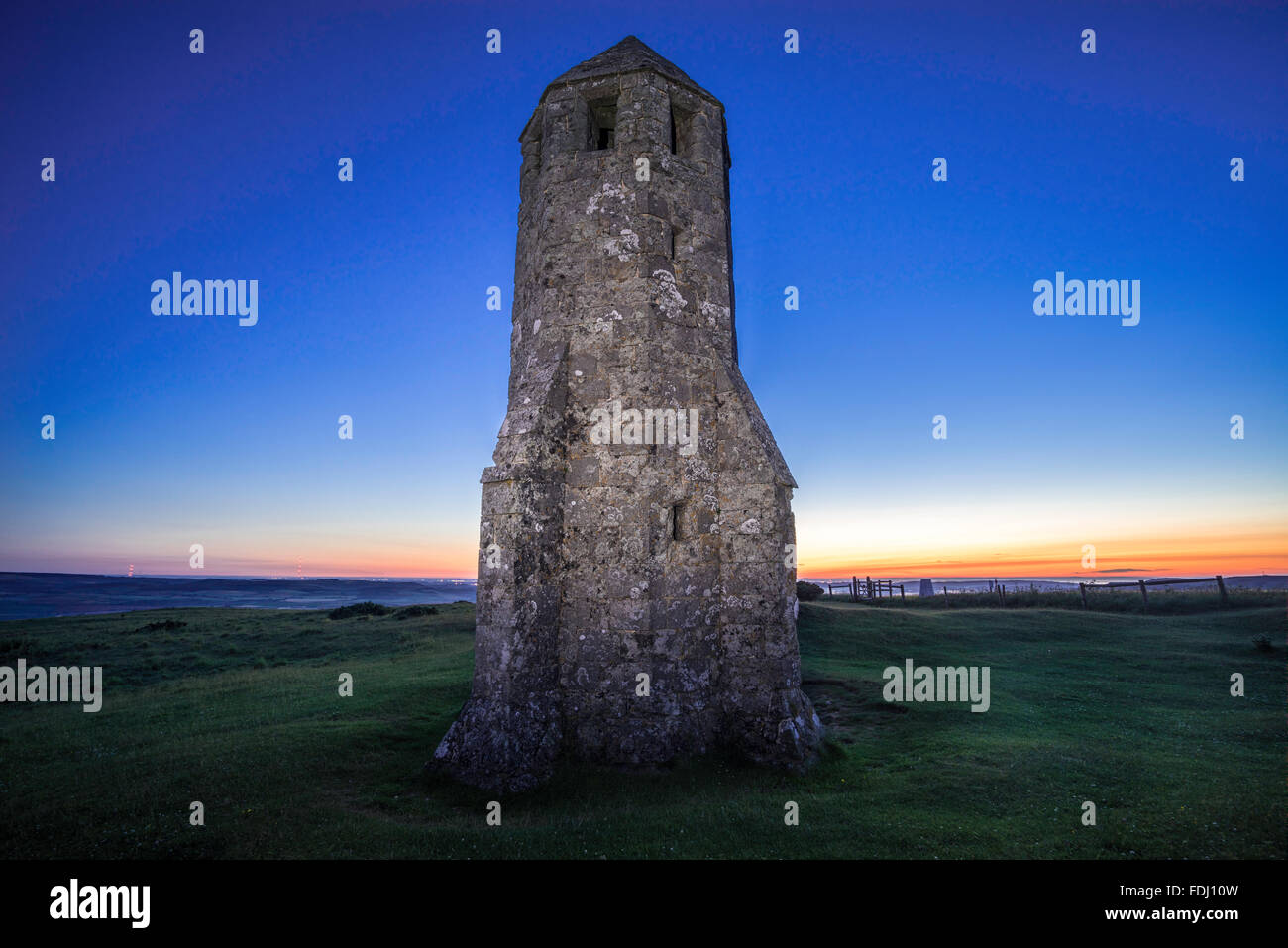 A tall medieval octagonal tower, allegedly a lighthouse, built here in ...