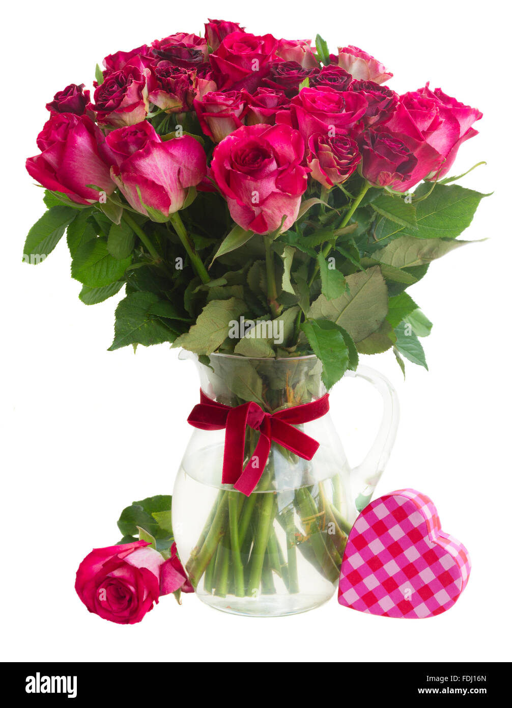 Border of red and pink roses Stock Photo - Alamy