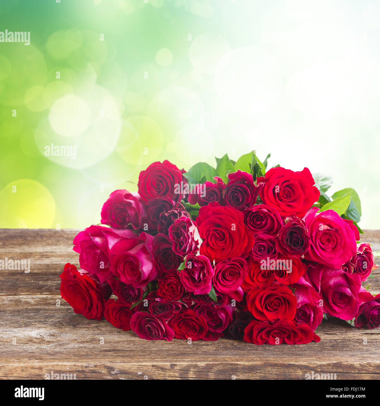 Fresh red roses Stock Photo - Alamy