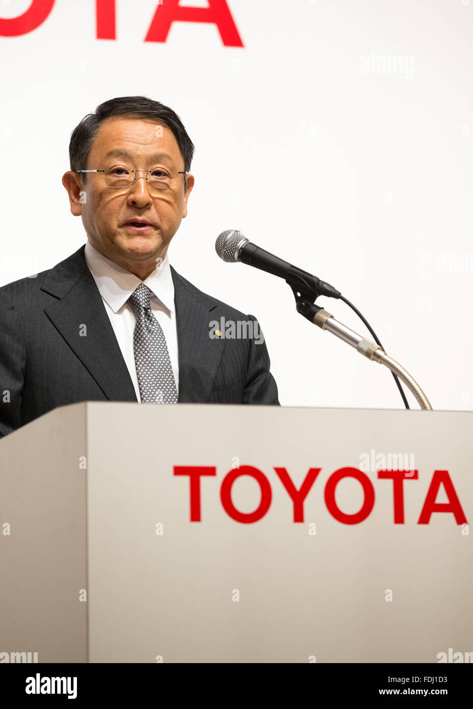 A picture released on February 1, 2016 shows Toyota Motor Corp ...