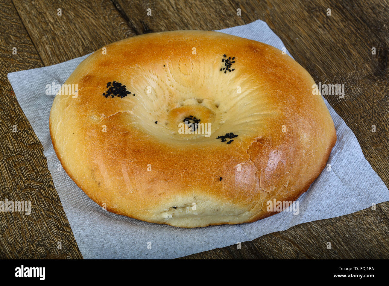 Traditional uzbek flatbread sesame hi-res stock photography and images ...