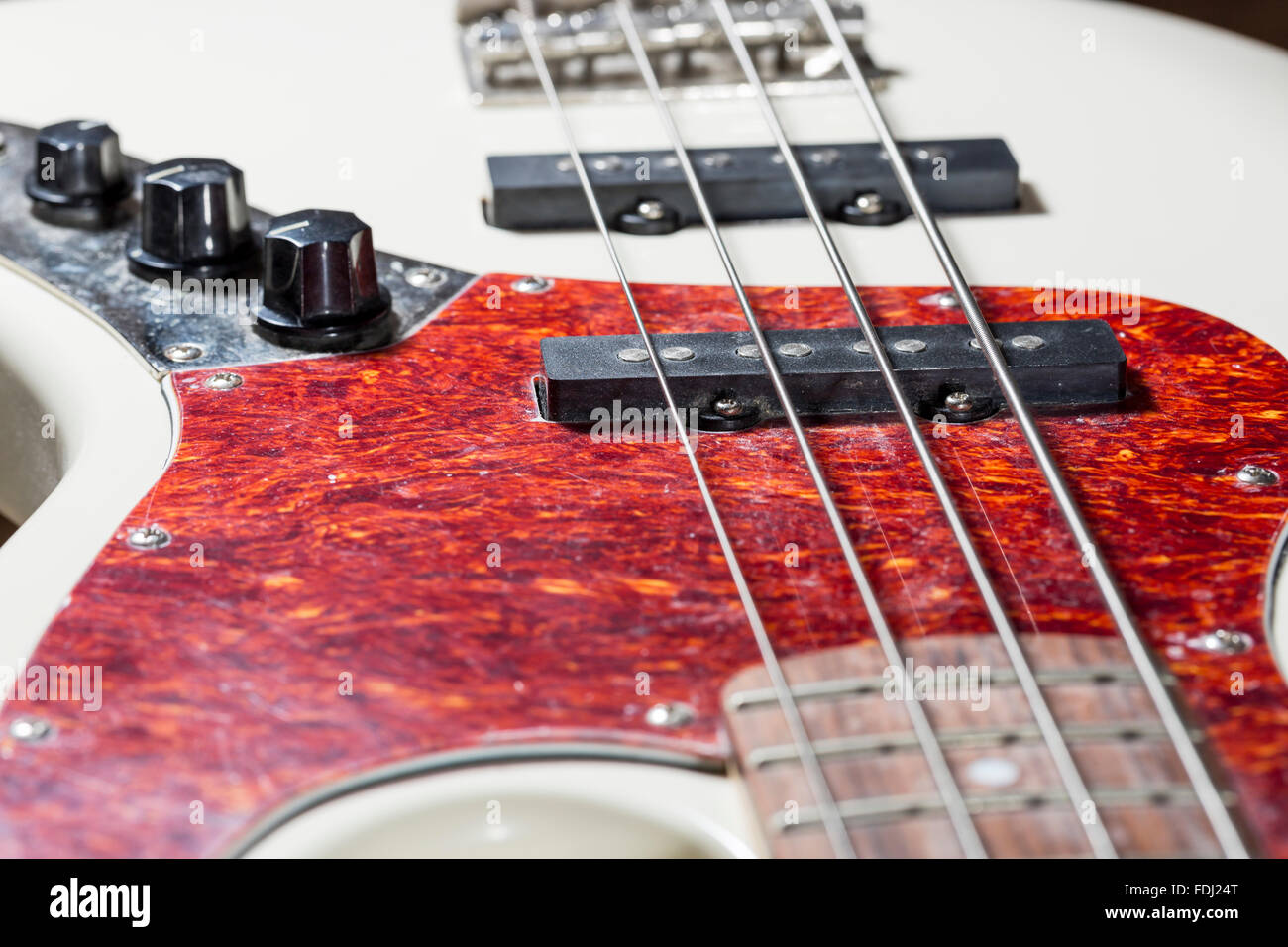 Bass Guitar Close Up Stock Photo - Alamy