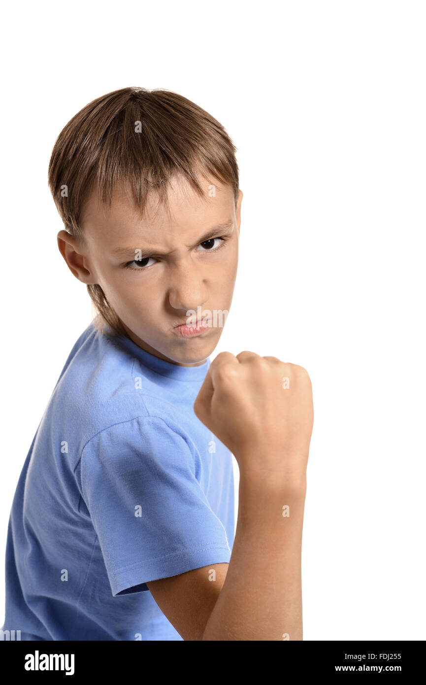 angry teenage boy Stock Photo - Alamy