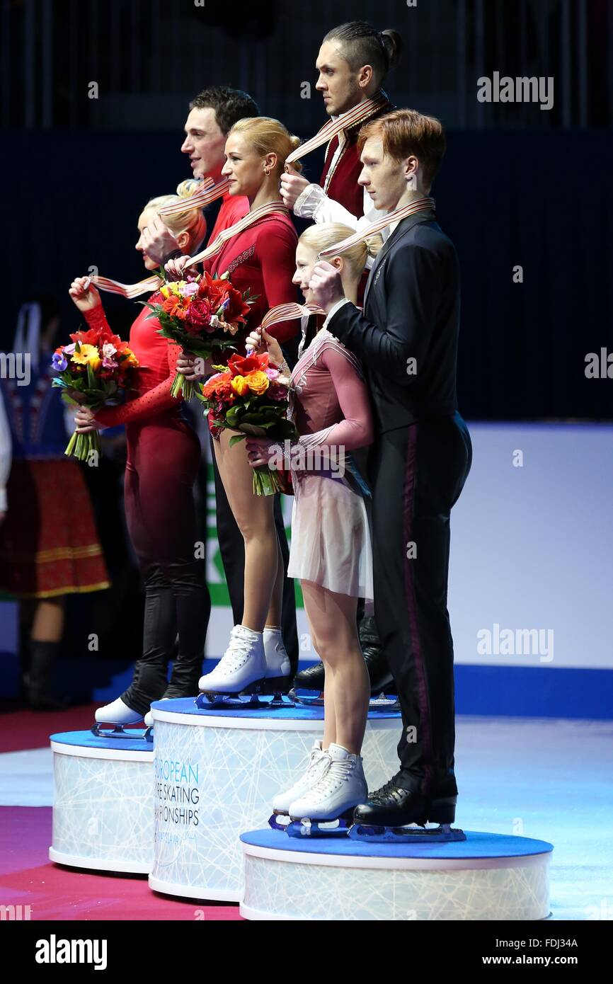 Tatiana Volosozhar, Maxim Trankov, Aljona Savchenko, Bruno Massot ...