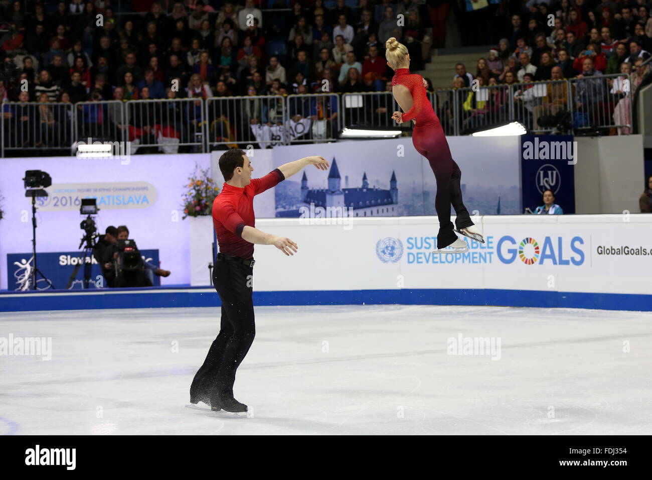 Aliona Savchenko, Bruno Massot Stock Photo - Alamy