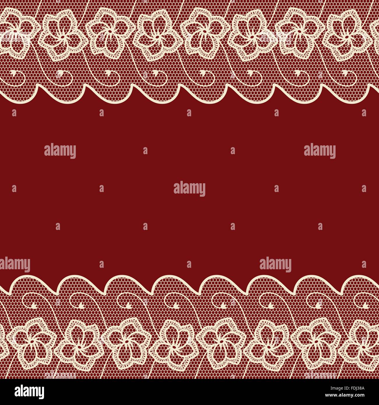 Dark red background with two lacy borders Stock Vector Image & Art - Alamy