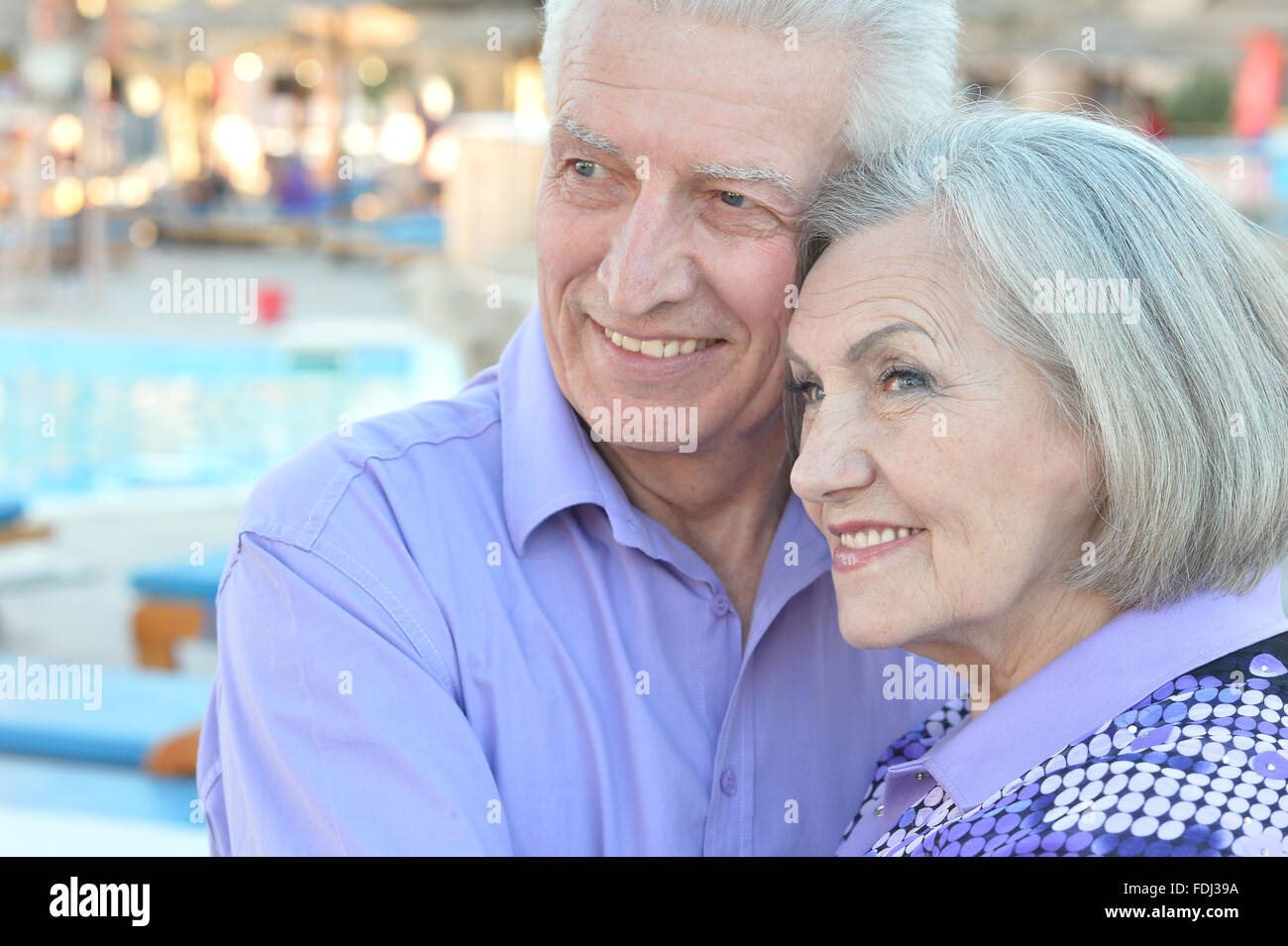 smiling old couple Stock Photo - Alamy