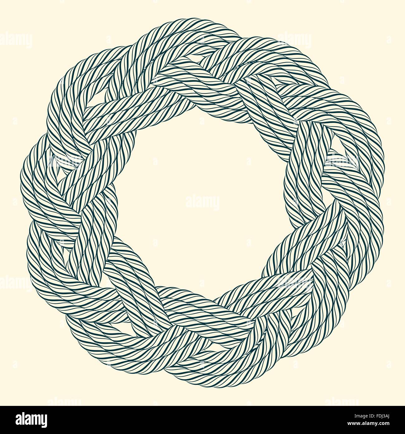 Rope frame vector Stock Vector Images - Alamy
