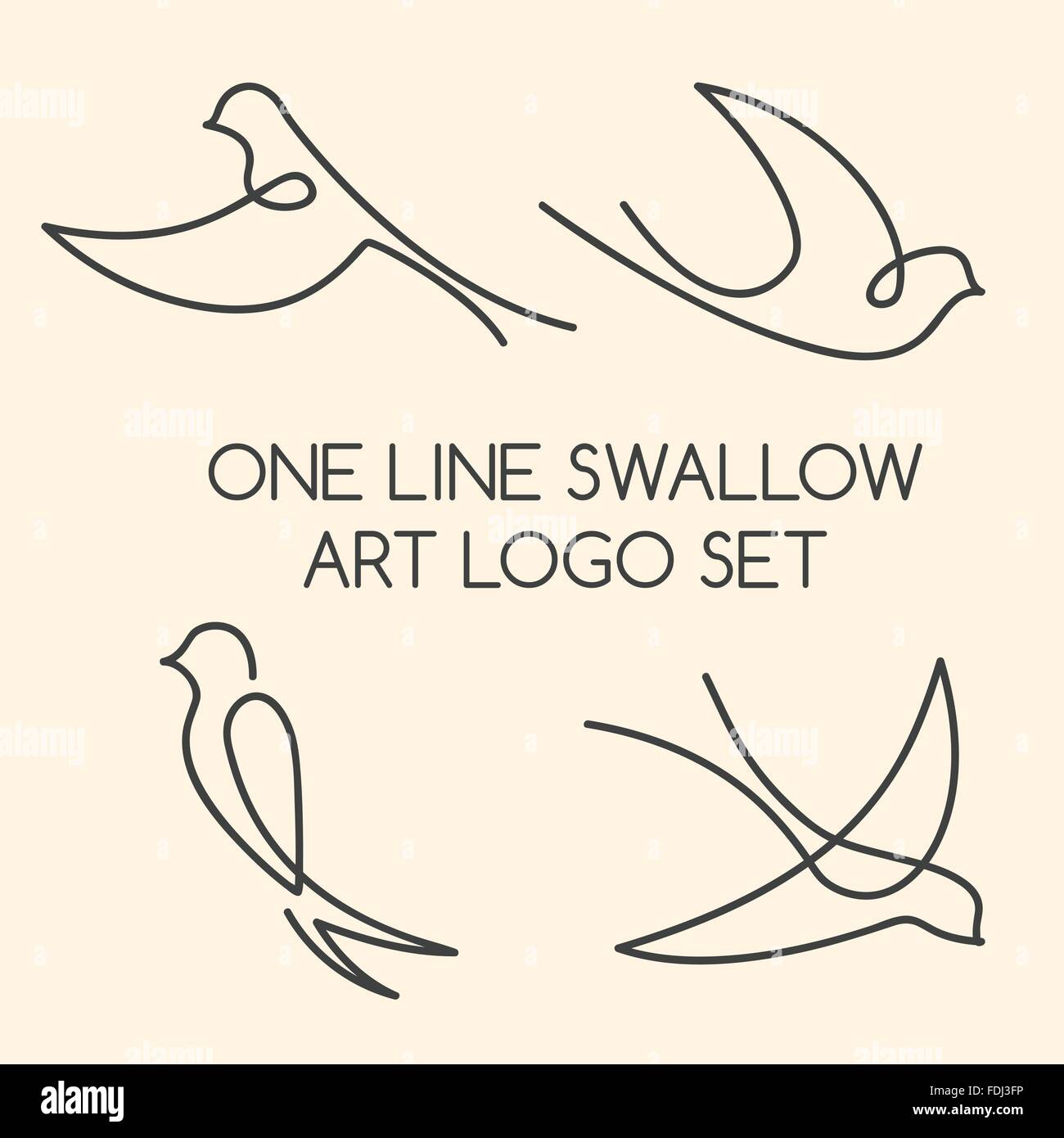 One line art vector vectors hi-res stock photography and images - Alamy