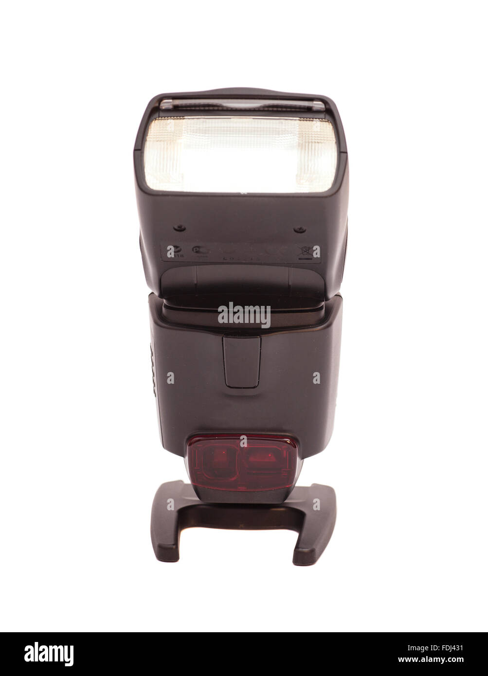 Camera flash isolated on white background Stock Photo - Alamy