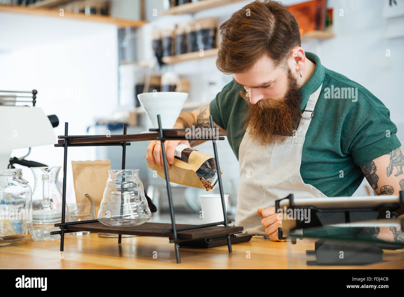 Coffee shop old man hi-res stock photography and images - Alamy