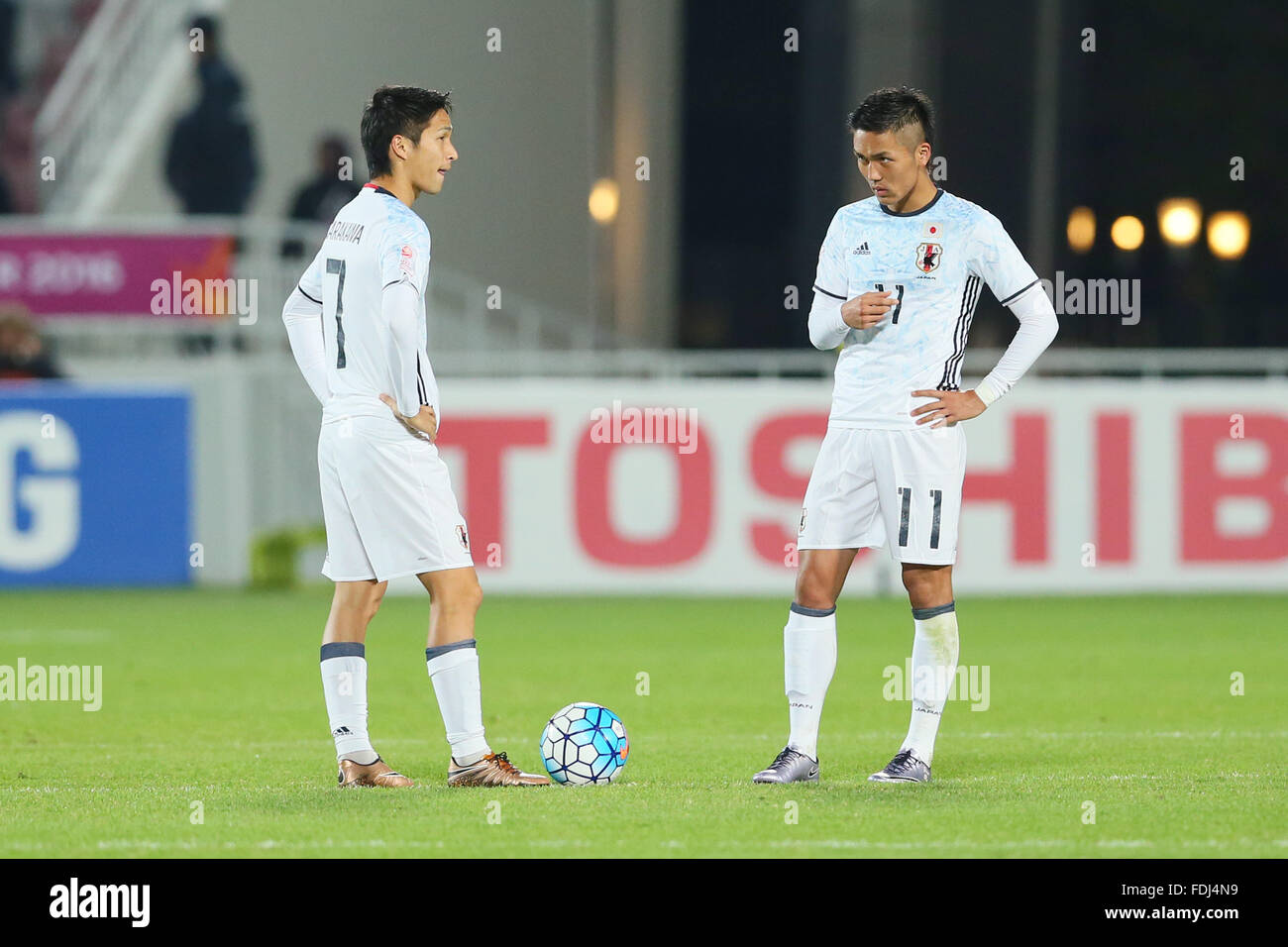 (L-R) Riki Harakawa, Yuya Kubo (JPN), JANUARY 30, 2016 - Football ...
